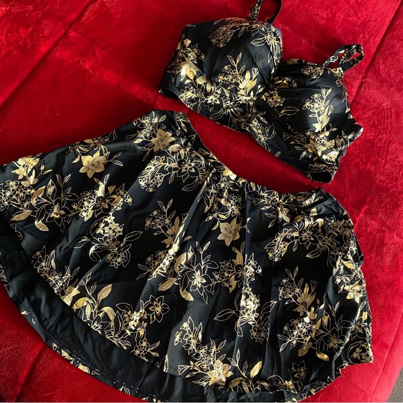 torrid | Swim | Black Gold Torrid Swim Set Sz X | Poshmark